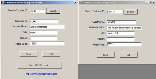 Textbox Control Using Data Readers And Executenonquery Sourcecodester